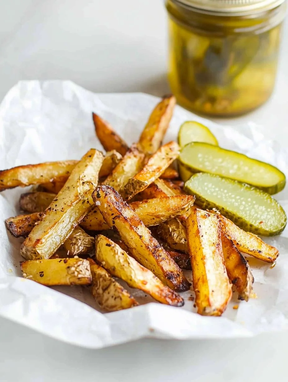 Dill Pickle Baked French Fries